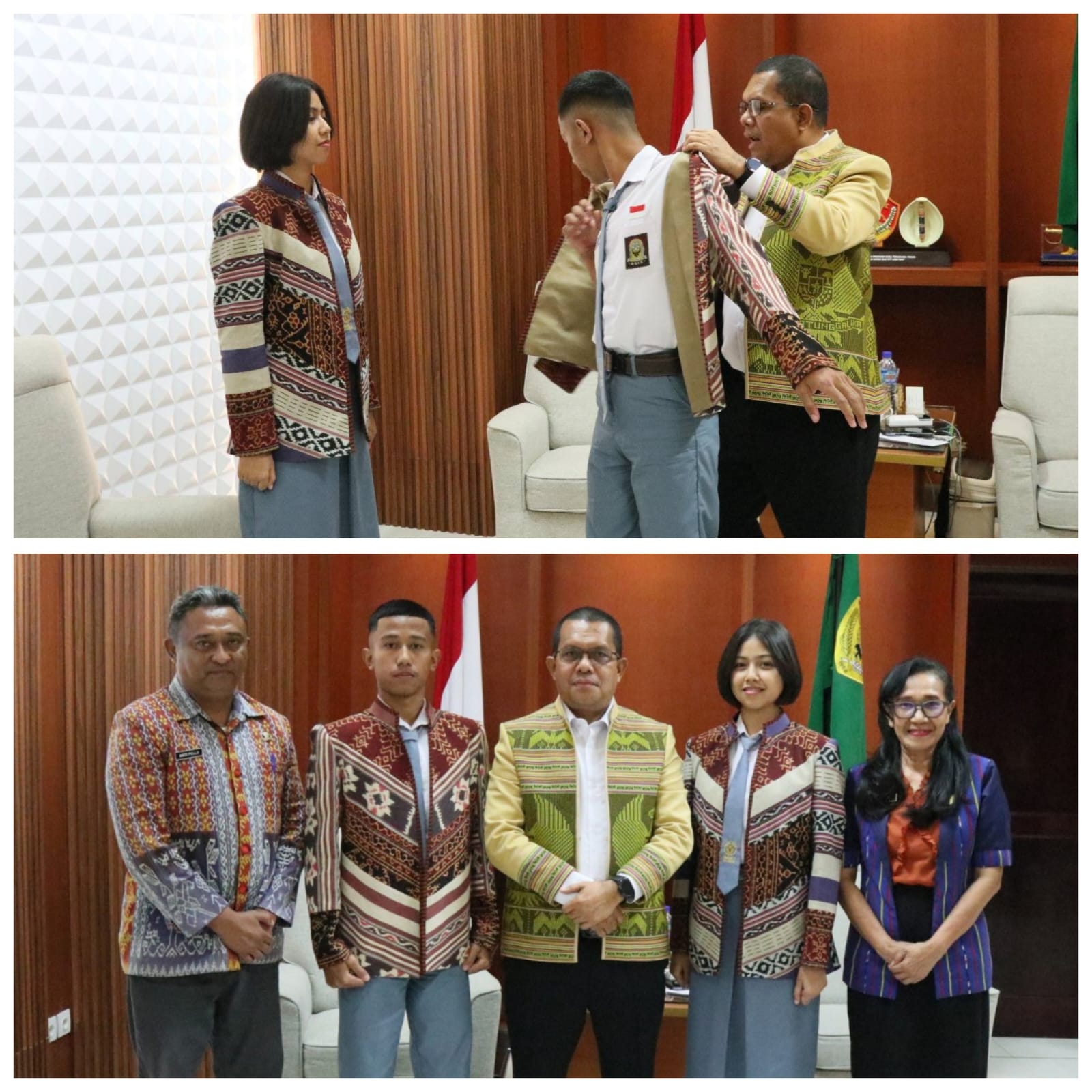 Jas Tenun dari Gubernur untuk Sang Pembawa Merah Putih - SI | Selatan ...